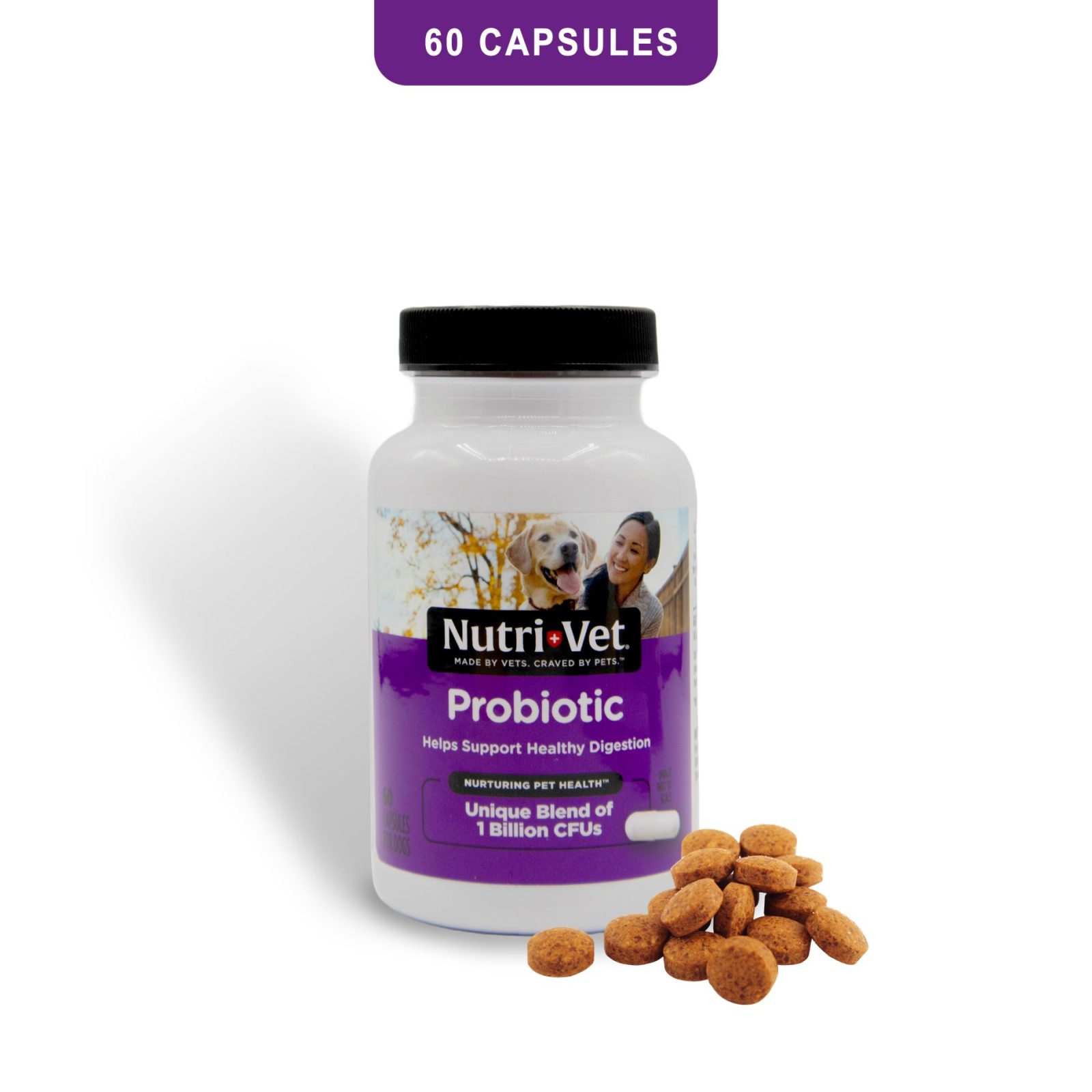 NUTRI-VET Probiotics Capsules 60 Tablets - Animal Science PH