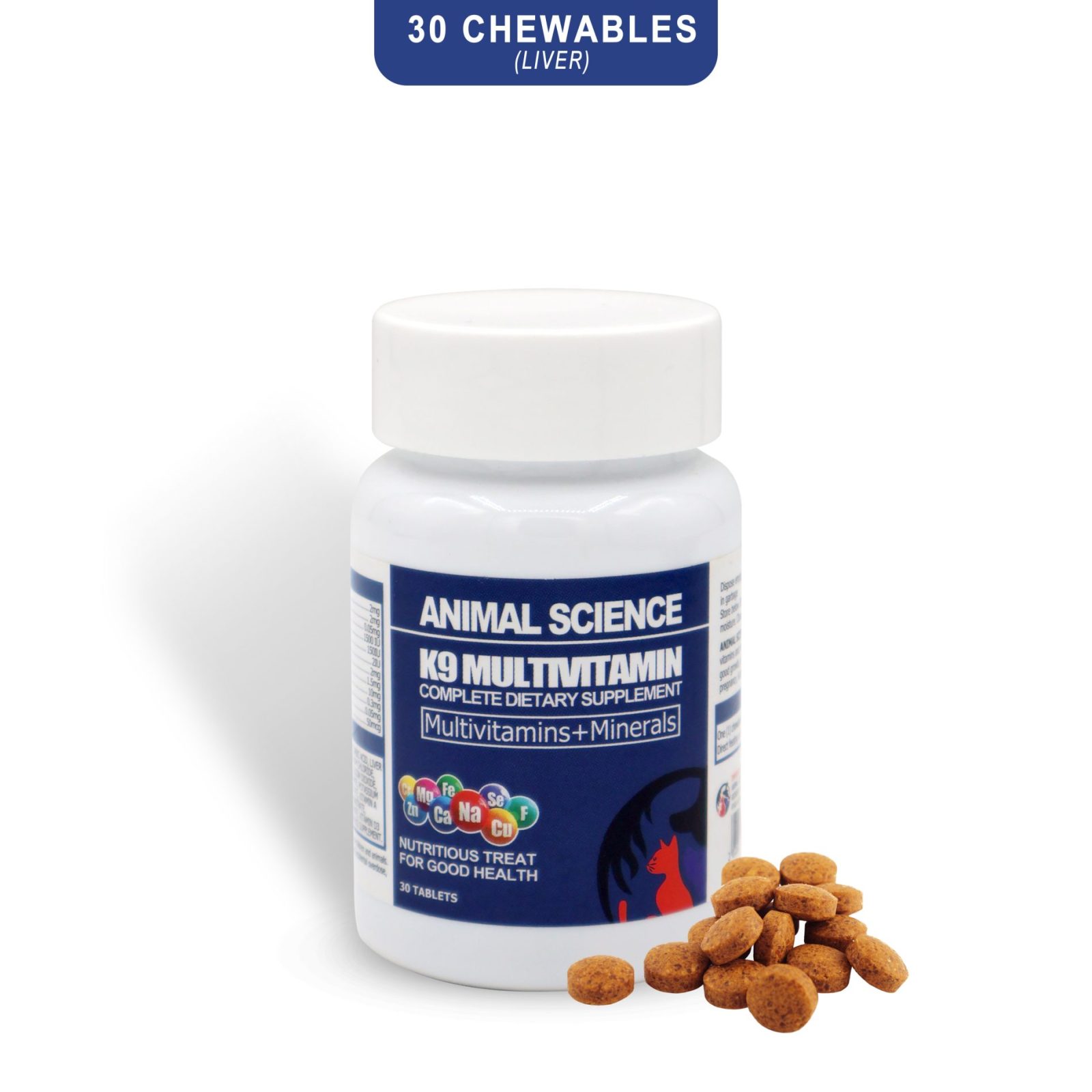 ANIMAL SCIENCE K9 Multivitamin 30 Tabs - Animal Science PH